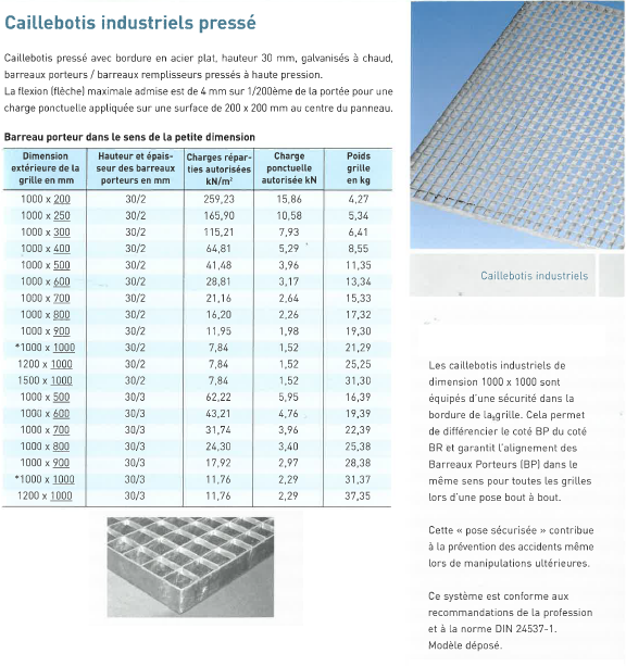 Caillebotis Acier Galvanisé Maille 30 X 30 Comment Fer